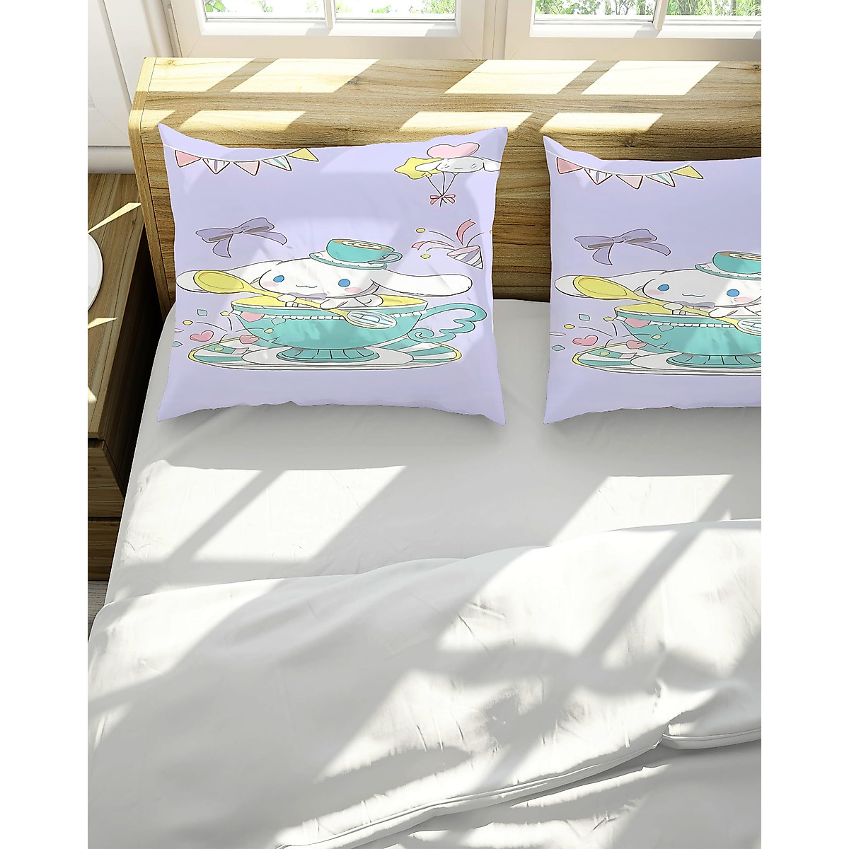 EIANLAI Printed Duvet Quilt Cover Super Bedding Bed Set Cute Dog Soft Comforter Microfiber with Zipper Closure Great Match with Any Home Decor(1 Duvet Cover & 2 Pillowcases)-Twin