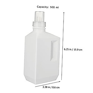 Cabilock 10 Pcs Laundry Detergent Bottle Shampoo or White
