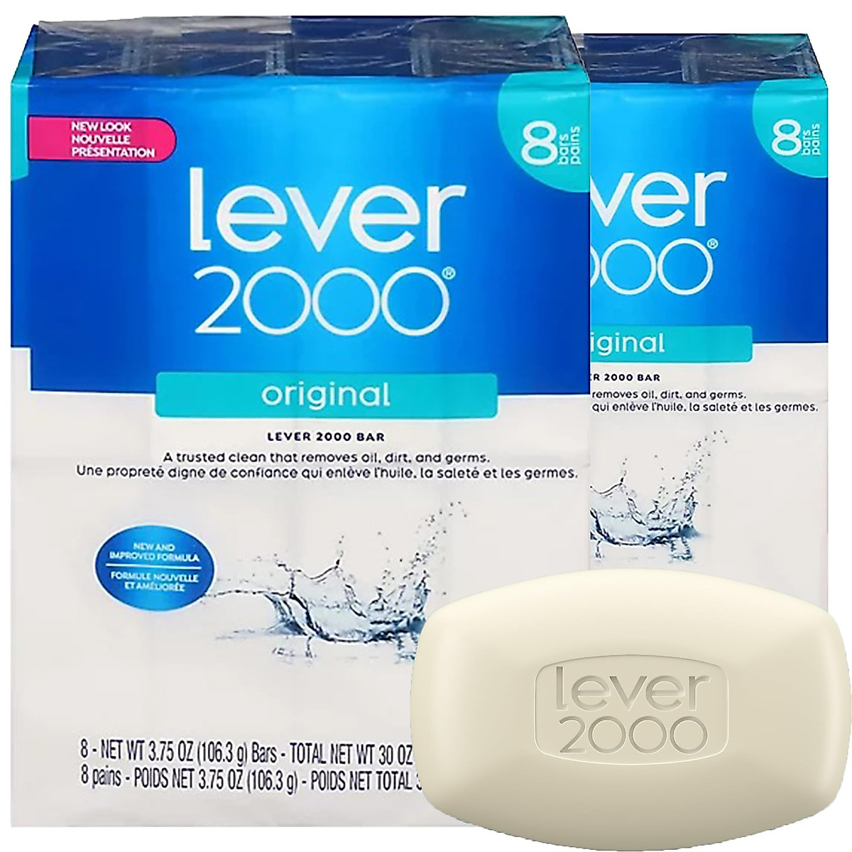 Lever 2000 Perfectly Fresh Bar Soap, 16 Count(Pack of 1)