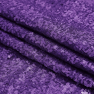 Sugargirl Purple Sequin Backdrop Curtain 2 Panels 2FTx8FT Glitter Purple Background Drapes Sparkle Photography Backdrop for Party Wedding Birthday Wall Decoration