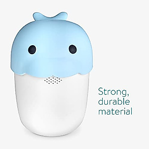 Navaris Baby Hair Rinser - Cute Animal Cup for Bath with 3 Different Pour Spouts - Rinse Shampoo and Keep Water Out of Baby's Face and Eyes - Blue