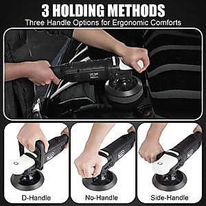 AUTIWOZ Car Buffer Polisher, 6-Inch Rotary Polisher for Car Detailing, 6 Variable Speeds 1000-3800 RPM, Rotary Buffer Kit for Car Detailing/Polishing/Waxing