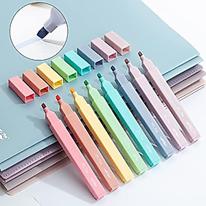 Mr. Pen- Aesthetic Cute Highlighters Set and Large Capacity Pencil Case