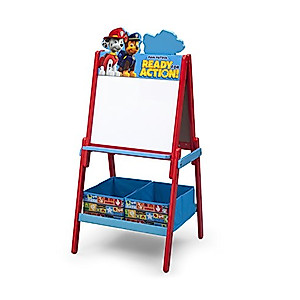 Delta Children Wooden Double-Sided Kids Easel with Storage -Ideal for Arts & Crafts, Homeschooling and More - Greenguard Gold Certified, Nick Jr. PAW Patrol