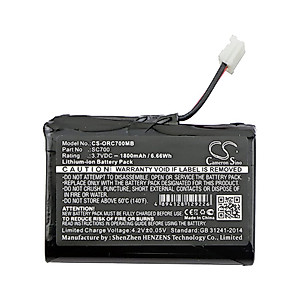 CS Replacement Battery for Oricom SC700, Secure 700 BPCK930, GL05I, GL06I, GL08I, GL11I, SC700 1800mAh / 6.66Wh Barcode Scanner