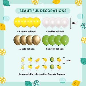 She Found Her Main Squeeze Bridal Shower Decorations Lemon Bridal Shower Decorations Lemon Themed Bridal Shower Decor Bachelorette Party Decorations Bachelorette Party Favors Lemon Balloons