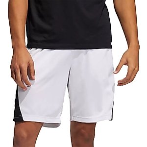 adidas Men's Axis Knit 2.5 Basketball Shorts H08739 Size L White/Black