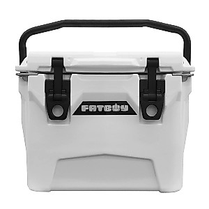 Fatboy 10QT Rotomolded Cooler Chest Ice Box Hard Lunch Box (White)