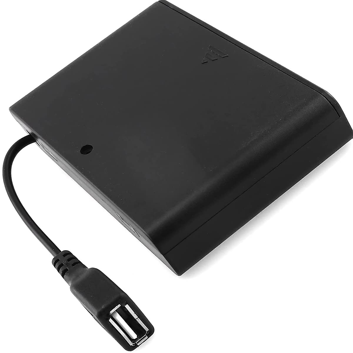 AIMPGSTL 6AA Battery Holder USB Female Socket 6 Slots AA Battery Case Box USB Port Power Supply Battery Box with ON-Off Switch and Cover 6 x 1.5V, with USB Cable