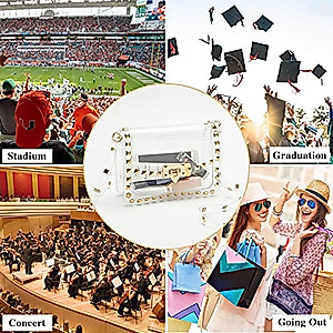 COROMAY Clear Purse for Women, Clear Crossbody Bag Stadium Approved, Fashion Rivet Decor Clear Purses