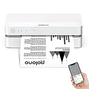 Thermal Printer, 2.4 GHz WiFi Inkless Printer Supports 8.5" x 11" US Letter Size Thermal Paper,Wireless Printer Support Android, iOS & Laptop, Compact Printer for Home Use, Office,1 Count