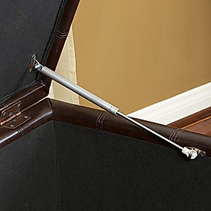 Christopher Knight Home Alexandria Bonded Leather Storage Ottoman, Marbled Brown