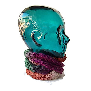 Lace Infinity Scarf Warm Knit Wool Circle Neck Warmer Cozy Loop Style Wrap