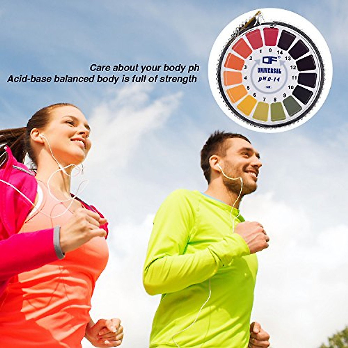 Jovitec Universal pH Test Paper Strip Roll, pH Full Range 0-14, 5 m/Roll (2 Rolls)