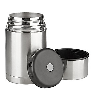 Isosteel Vacuum Food Container, Stainless Steel, Silver, 10 x 15 x 20 cm