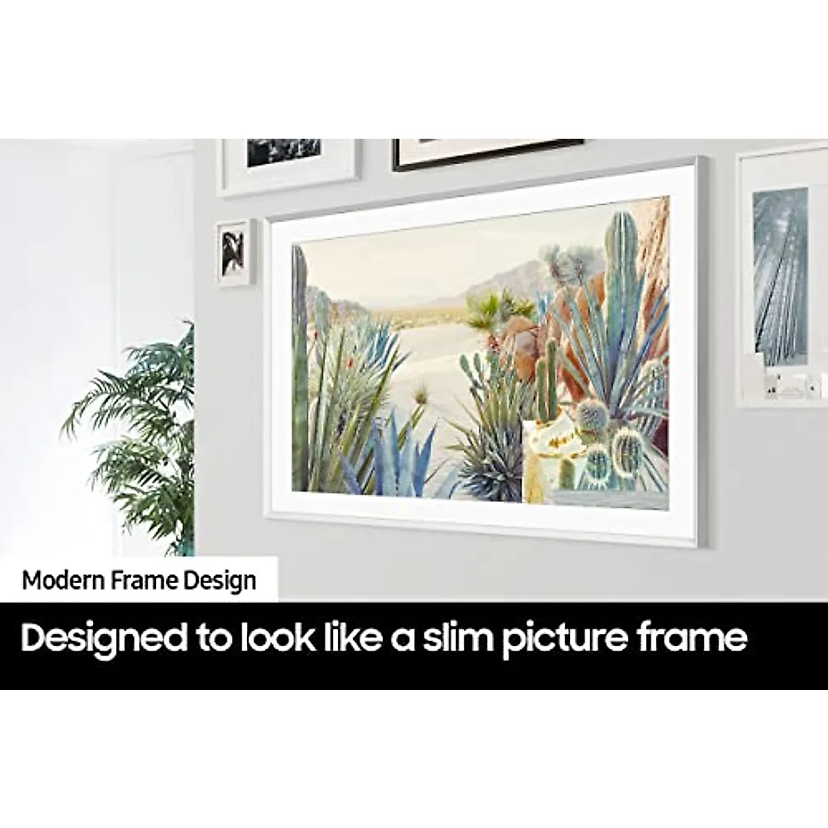 SAMSUNG 32-Inch Class QLED LS03B Series The Frame Quantum HDR Smart TV with Alexa Built-in (QN32LS03BBFXZA)