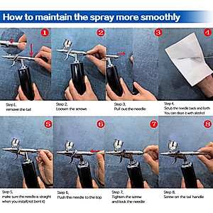 I-BEAUTEE High air Flow Airbrush Kit, Wireless Portable Airbrush Compressor, Rechargeable Cordless Airbrush, Mini Air Brush, Handheld Airbrush Gun for Barber, Model Painting, Nail Art, Makeup, Tattoo