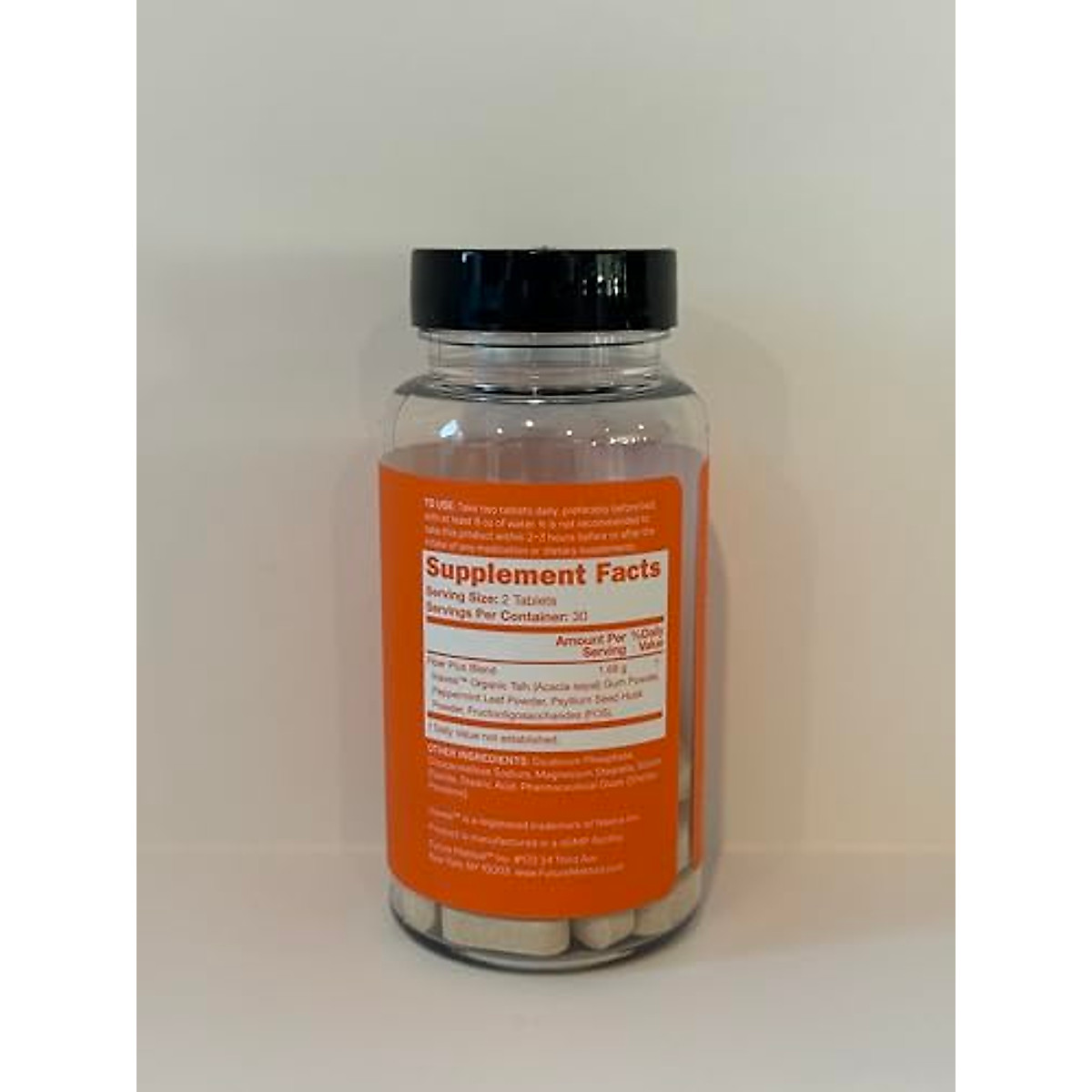 FUTURE METHOD Fiber with Acacia and Psyllium Husk Fiber Pills (60 ct) High Fiber Supplement - Dietary Fiber Supplements for Digestion