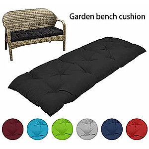 Yddsky Waterproof Indoor/Outdoor Garden Bench Seat Cushions,Thicken Patio Bench Soft Rocking Chairs Pad Lounger Seat for Wicker Loveseat Settee (59 X 19.6 in,Turquoise)