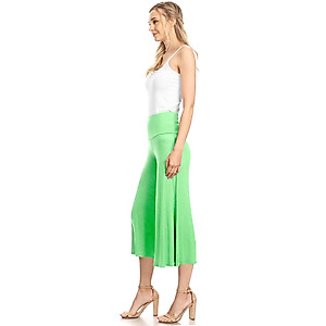 MBJ WB876 Womens Knit Culottes Pants S Mint