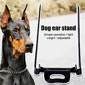 SXRH Doberman Dog Ear Stand Support Tool,Dog Ear Posting Kit Fixed Correction Vertical Holder,Dog Ear Stand Up Support with Tape for Doberman Pinscher Dogs,German Shepherd,Dog Ear Care Tools, Black