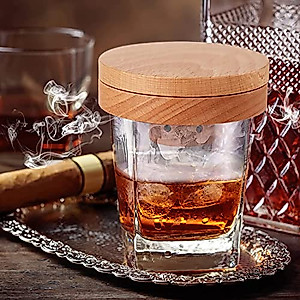 Cocktail Smoker Kit, Azrunor Drink Smoker Infuser Kit with Cleaning Brush, Filter, Cherry, Oak, Apple, and Pecan Wood Chips, Old Fashioned Smoker Kit for Cocktail, Whiskey, Wine
