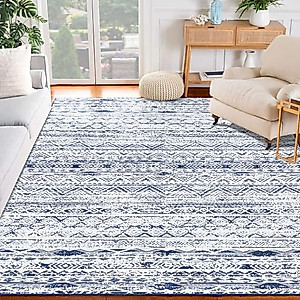 IMINROME Washable Rug 8x10 Bohemian Large Rug Abstract Area Rug for Living Room Washable Bedroom Rug Non-Shedding Large Area Rug Abstract Rug Non-Slip Carpet for Nursery Room Home Office