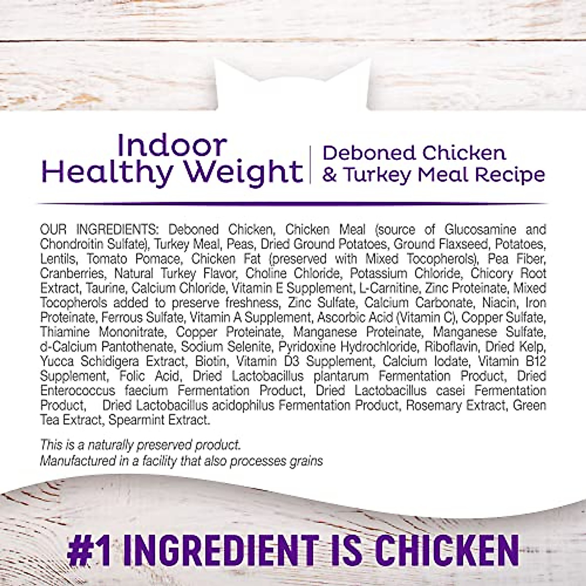 Wellness Complete Health Grain-Free Indoor Healthy Weight Chicken Recipe Dry Cat Food, 5.5 Pound Bag