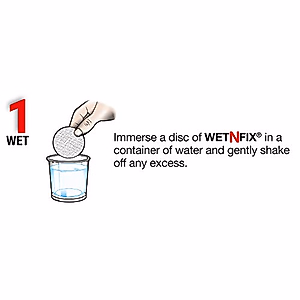 WETNFIX (20 Discs) - Fixing Wall Anchors Fast! Ideal for Loose Wall fixtures Such as Curtain Rails, Toilet roll Holders. Ideal for Drywall and Masonry.