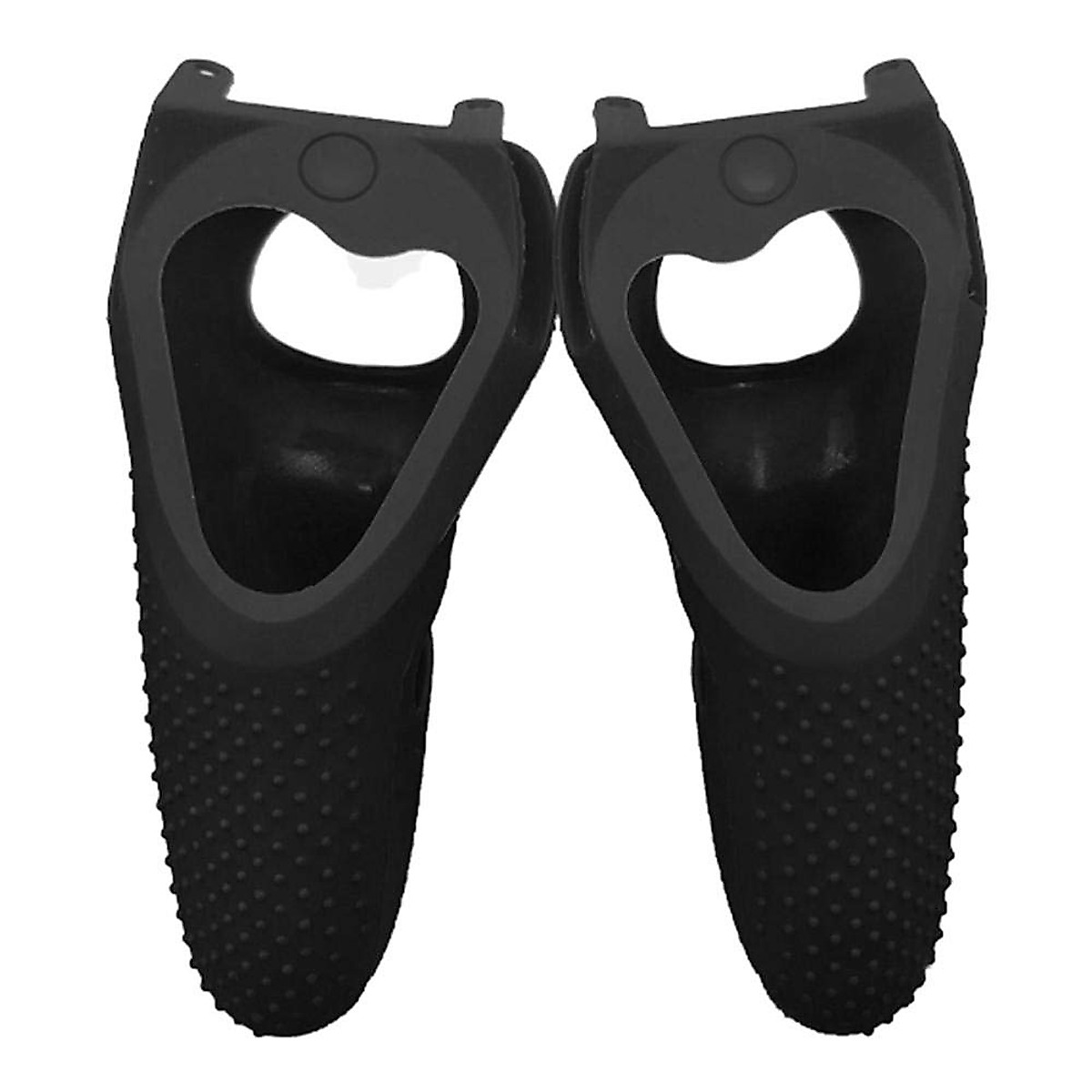 keruite Controller Skin for Oculus Quest Touch Controller, 1 Pair Silicone Grip Cover Anti-Slip Protective Case for Oculus Quest Rift-S Handle - Black Blue Red Ordinary