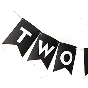 Two Fast Banner - Two Fast Car Birthday Party - Vroom Car Party - Second Birthday Party - Two Fast Flag Banner