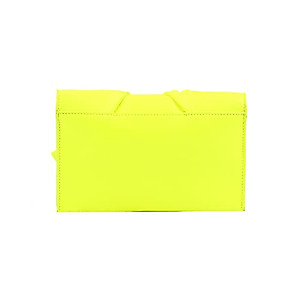 Handbag Republic Evening Clutch Messenger Style With Cute Bow Tie Purse Vegan PU Leather Crossbody Shoulder Bag (L-Black)