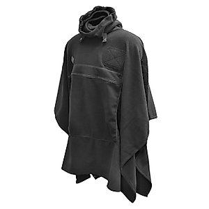 HAZARD 4 Fleece Liner: For Poncho Villa(TM) Technical Soft-Shell Poncho (US, Alpha, One Size, Regular, Regular, Black)