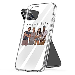 Phone Case J-j Cover Banks Shockproof of with Outer Rudy O-bx Pan-kow Life Po-GUE Quotes John Lettering for iPhone 12 11 Xr Xs X 8 7 6 6s Plus Pro Max Mini Se, Transparent