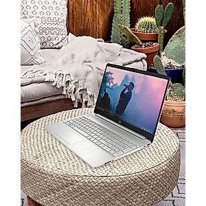 HP 15 Laptop, 15.6" HD Display, 11th Gen Intel 2-Core i3-1115G4, Intel Iris Xe Graphics, 16GB RAM 1TB SSD, Bluetooth, Webcam, WiFi, HDMI, Windows 11 Home in S Mode, Natural Silver