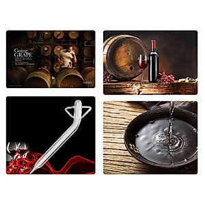 Wine Thief Transparent Winemaker Oak barrel Sampler Glass