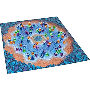 Z-Man Games Noctiluca Board Game - Dive into The Glowing Depths in This Colorful Dice Game! Strategy Game for Kids & Adults, Ages 8+, 1-4 Players, 30 Minute Playtime, Made