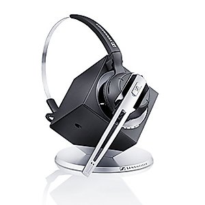 Sennheiser OfficeRunner Convertible Wireless Office Headset with Microphone - DECT 6.0 (Classic Silver)