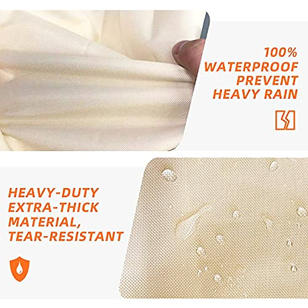 Umbrauto Outdoor Couch Cover Patio Furniture Covers Waterproof Outdoor Sofa Covers Heavy Duty Fade Resistant Patio Sofa Covers (87" Lx37 Wx35 H)