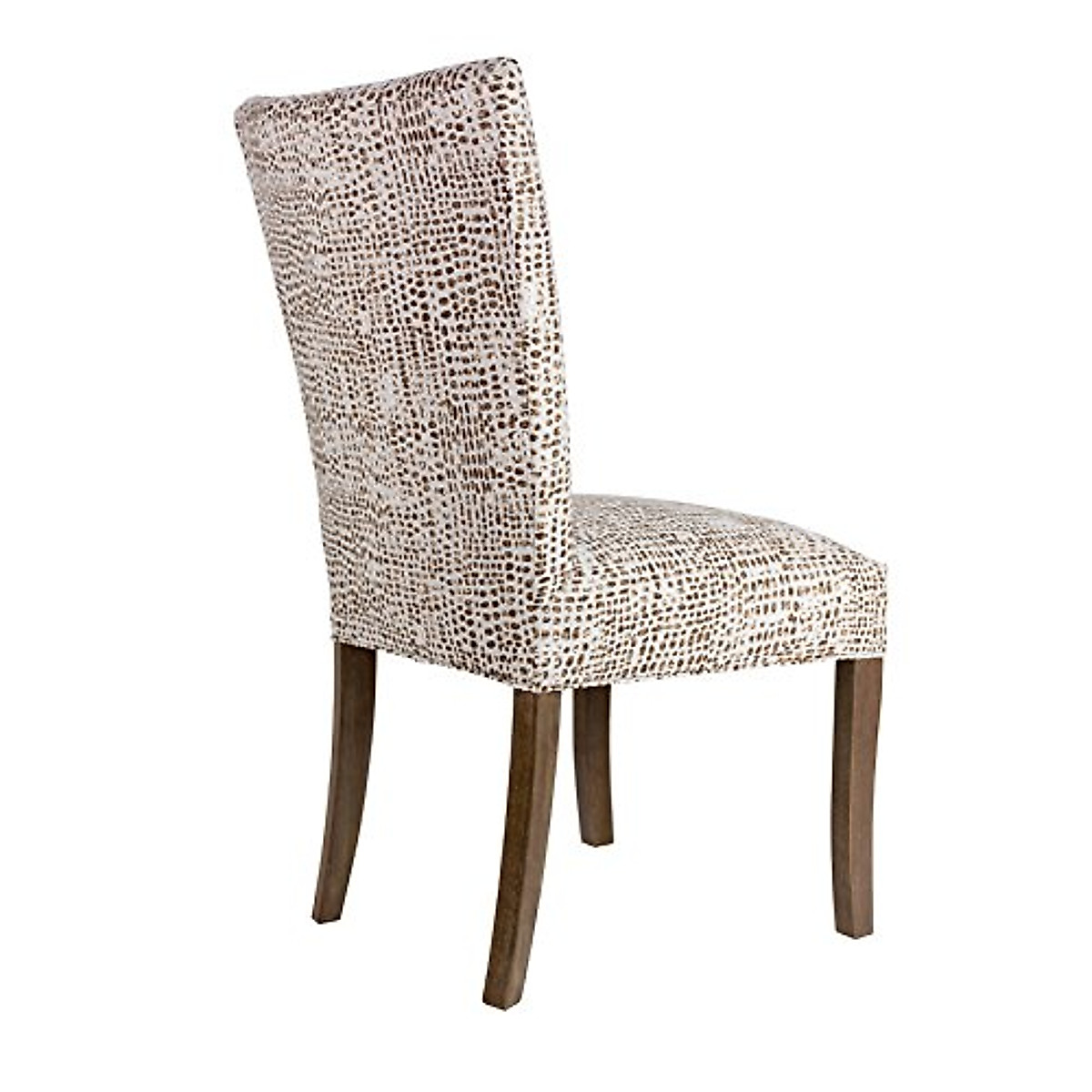 Sole Designs The Julia Collection Contemporary Tufted Fabric Upholstered Wood Dining Chair, Set of 2, Sediment Brown