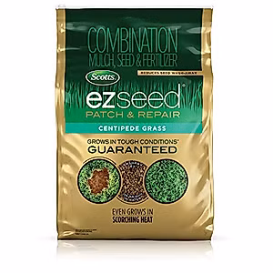 Scotts EZ Seed Patch and Repair Centipede Grass, 20 lb. - Combination Mulch, Seed, and Fertilizer - Tackifier Reduces Seed Wash-Away - Covers up to 445 sq. ft.
