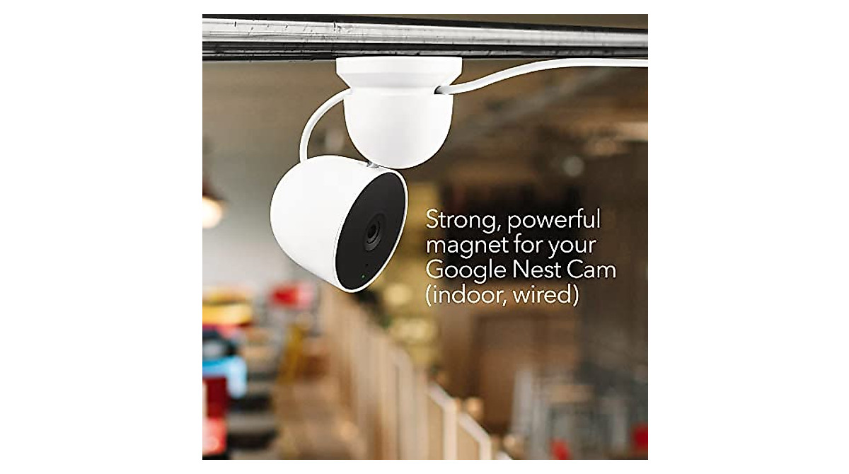 Secure Nest Cam (Indoor) with Magnetic Wall Mount - Easy Install
