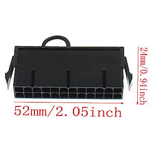 G1/4 Female to Female Extender Fitting Connector 3 Pcs 90° Rotary Elbow 14mm OD Hard Tube Quick Twist Connector with 24-Pin ATX Power Supply Jumper Bridge Tool Kit for PC Water Cooling System [FDXGYH]