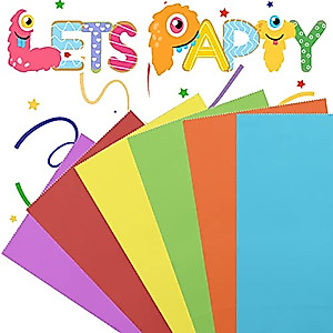 Poever 30 Pcs Party Favor Bags 6 Colors Small Gift Bags 5x2.95x9.45 Colorful Treat Bags Rainbow Party Bags Kraft Paper Bags for Birthday Party Wedding Craft Activities