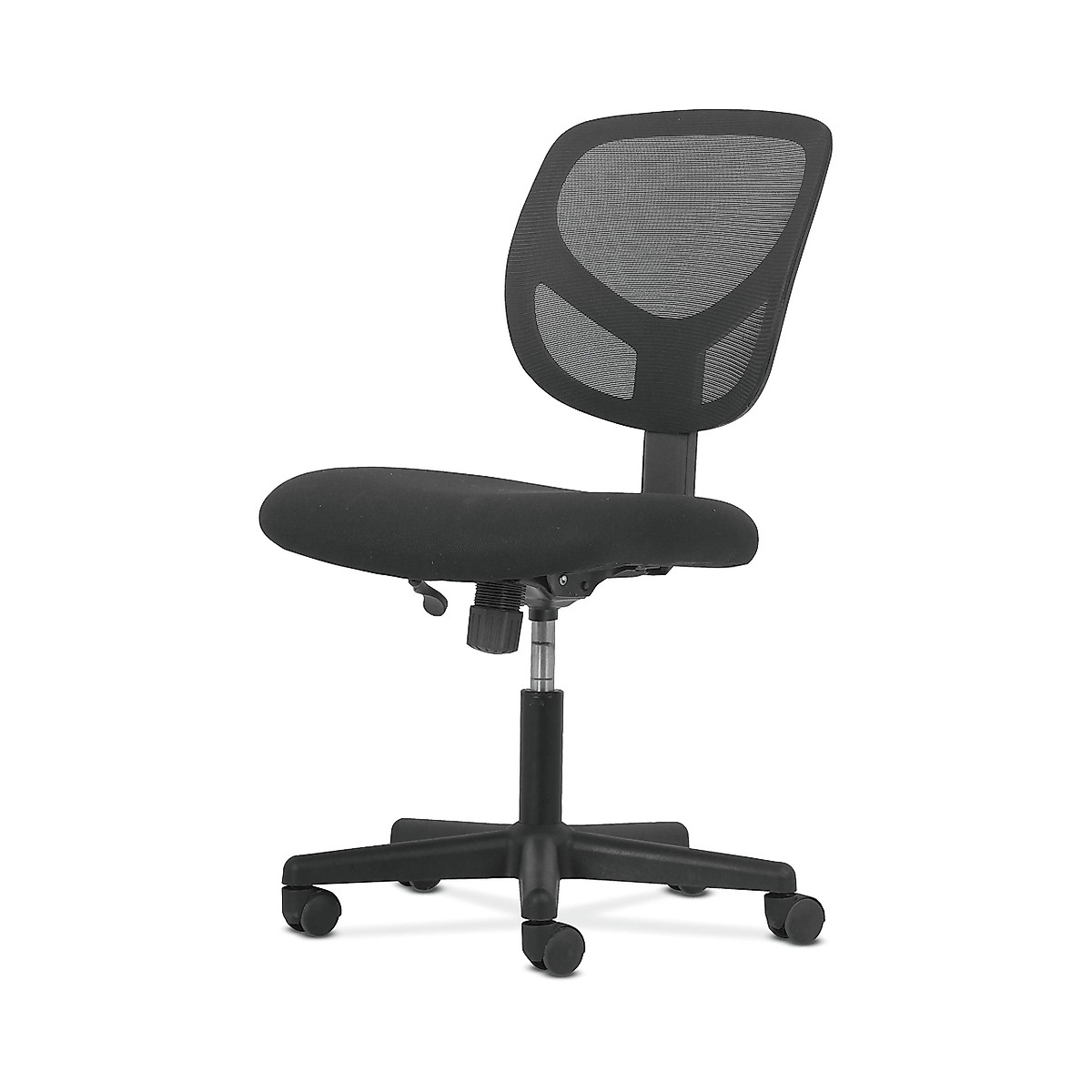 HON BSXVST101 Sadie Swivel Mid Back Mesh Task Without Arms-Ergonomic Computer/Office Chair (HVST101), Black