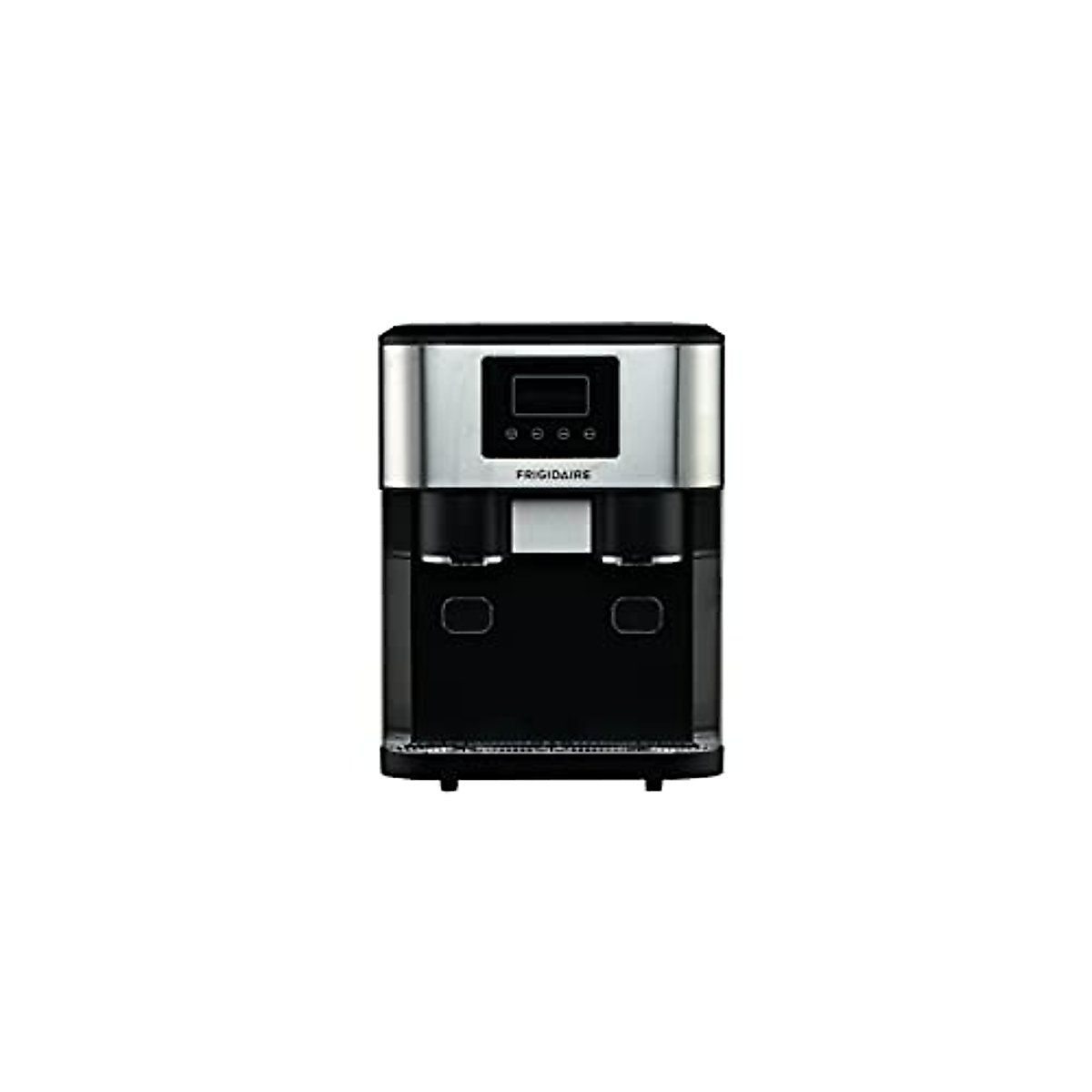 Frigidaire EFIC245-SS EFIC245 3-in-1 Countertop Crunchy Chewable Nugget Style Dual Ice Crusher and Cube Maker, Makes 33 Pounds in 24 Hours, 2 Sizes, with Water Dispenser and Line-in, Stainless Steel