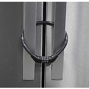 Urban August Fridge Lock: Multi-Functional Cable Combination Lock, for French-Door Refrigerators and Cabinets. Great Fridge Lock for Children or Adults (Two)