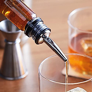 Triple Sec Syrup Non-Alcoholic (1 Liter) Sweet & Citrus Orange Flavor, Great for Cocktails, Mocktails + ATREVO™ Liquor Pourer Dispenser Bundle