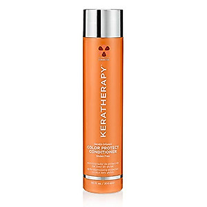 KERATHERAPY Keratin Infused Color Protect Conditioner, 10.1 fl. oz., 300 ml - Gluten Free Color Protecting Conditioner for Color Treated Hair with Kerabond Technology, Red Raspberry Oil, Omega 3 & 6