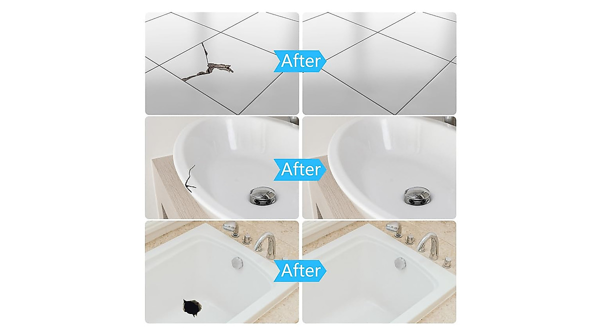 Tub Repair Kit for Cracked Bathtubs - Super Adhesion